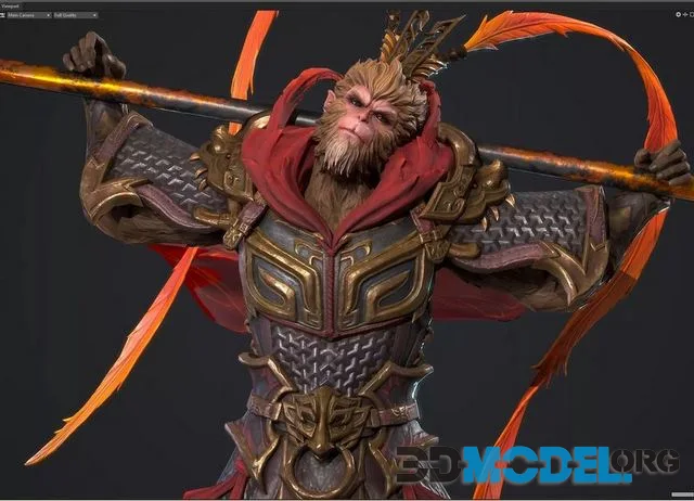 3D Model – Great Sage Equalling Heaven Low-poly (PBR)