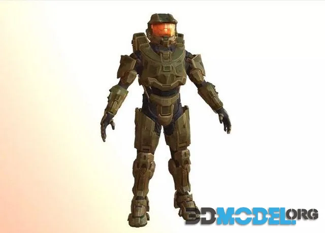 3D Model – HALO MASTER CHIEF Low-poly (PBR)