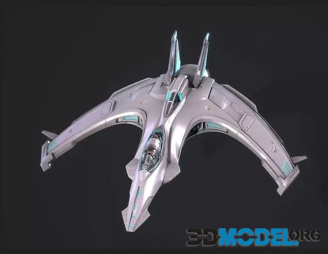 3D Model – Invisible Jet Low-poly (PBR)