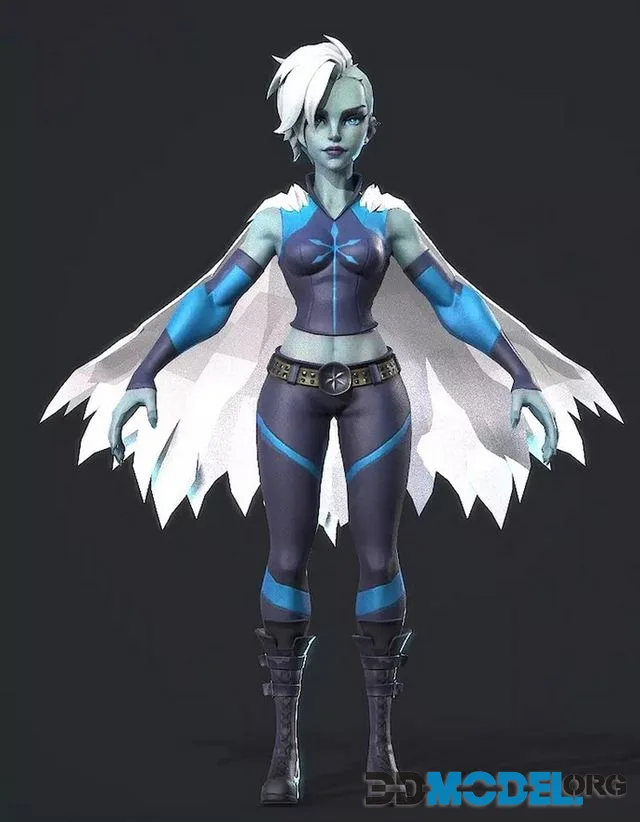 3D Model – Killer Frost Low-poly (PBR)