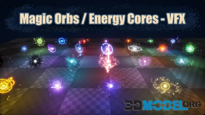Unreal Engine asset – Magic Orbs Energy Cores - VFX