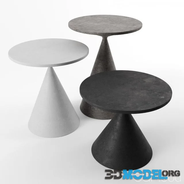 3D Model – Mini clay tables by Desalto