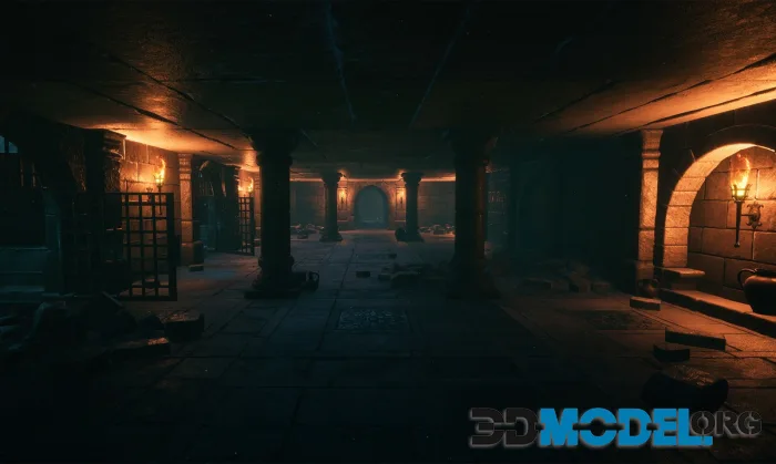 Unreal Engine asset – Modular Medieval Underground Prison Kit