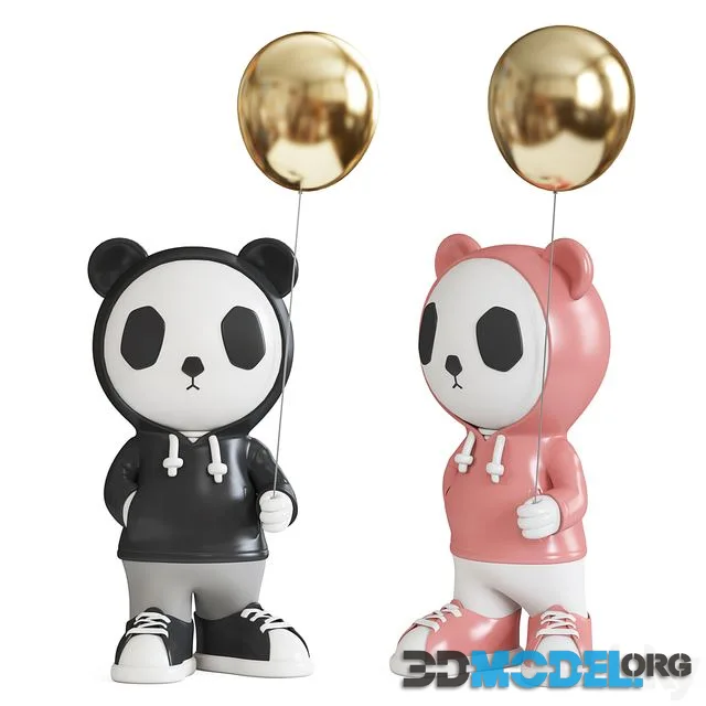 3D Model – Panda sculpture
