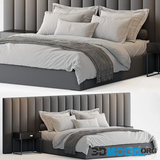 3D Model – RH Modena Vertical Channel Extended Platform Bed2