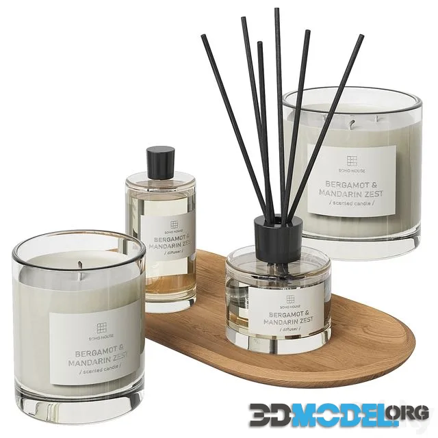 3D Model – Soho Home aroma set