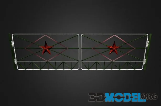 3D Model – Soviet Gate (PBR)