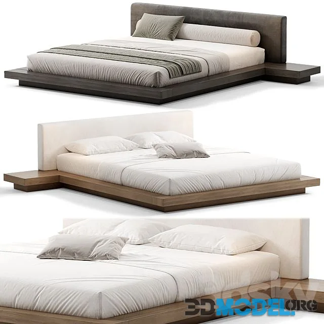 3D Model – Worth Bed By Modloft