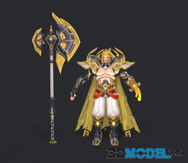 3D Model – Xiang Yu Low-poly (PBR)