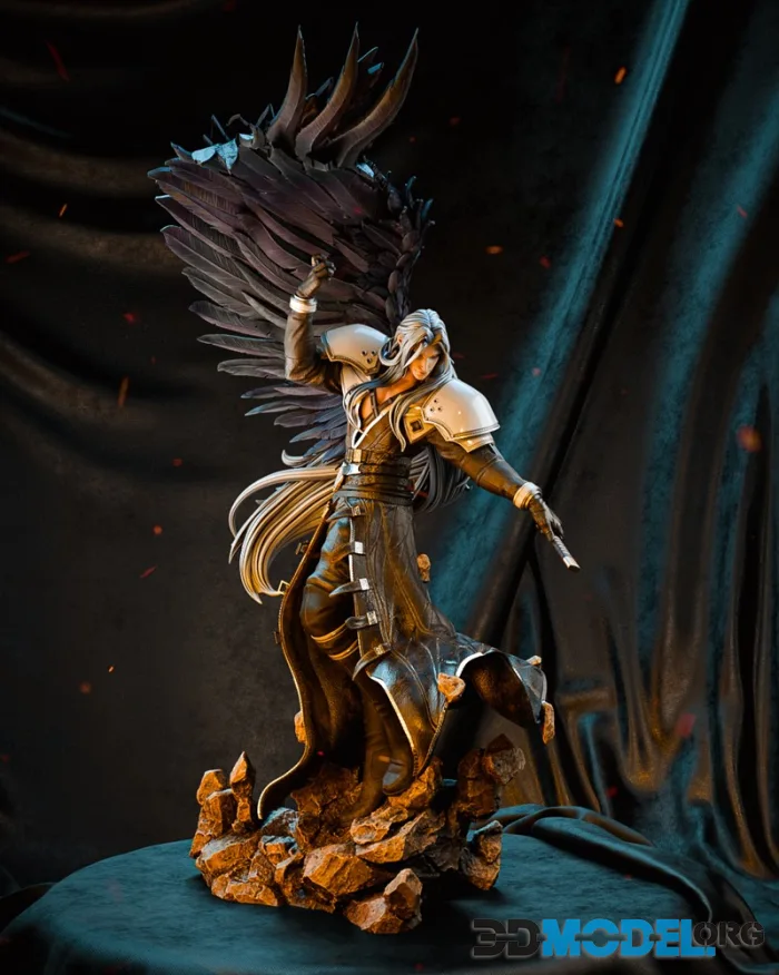 3D Model – CA 3D Studios - Sephiroth Final Fantasy – Printable