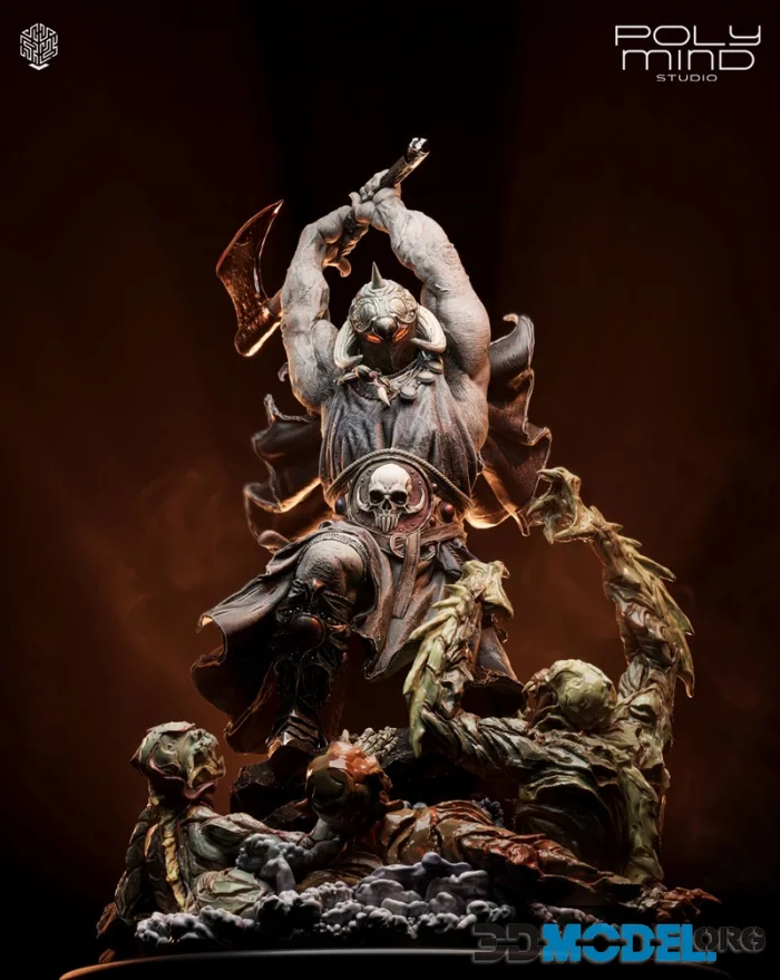 3D Model – PolyMind Studio - Death Dealer – Printable