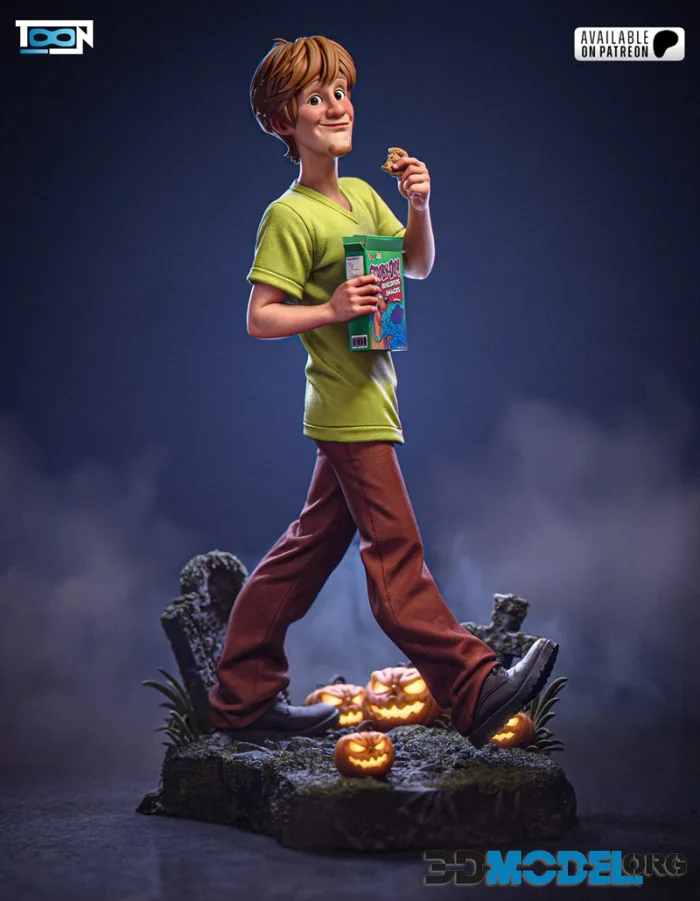 3D Model – Toon Studios - Shaggy – Printable