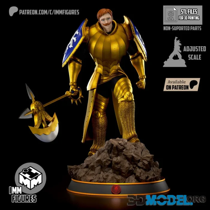 3D Model – Imm Figures - Escanor – Printable