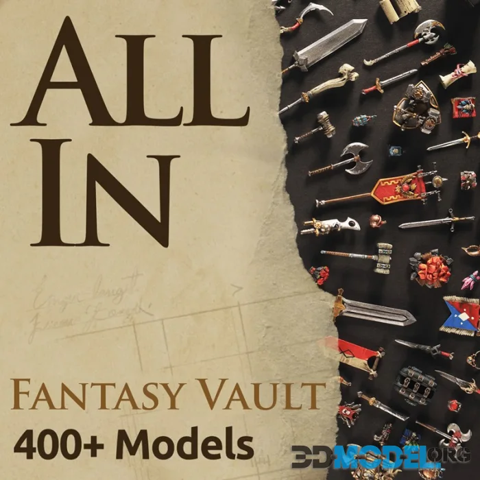 3D Model – Cast n Play - Endless Vault, Fantasy Vault – Printable