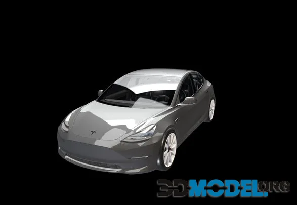 3D Model – 2023 Tesla Model 3 Performance (PBR)