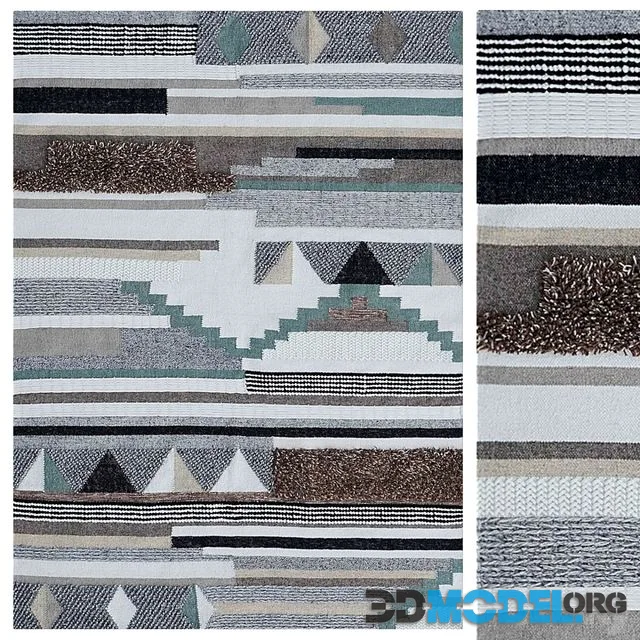 3D Model – Adi Handwoven Wool Rug