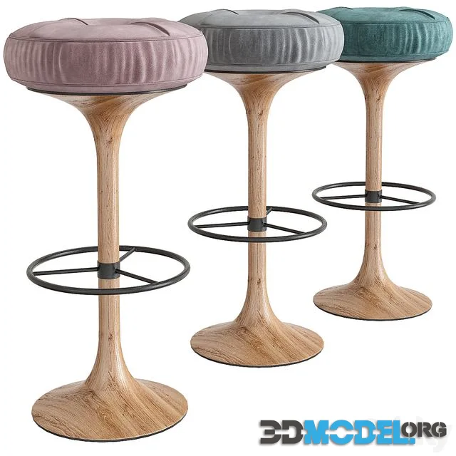 3D Model – Borge Johansson Bar Stools