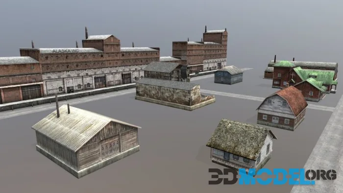 3D Model – Building Props (PBR)