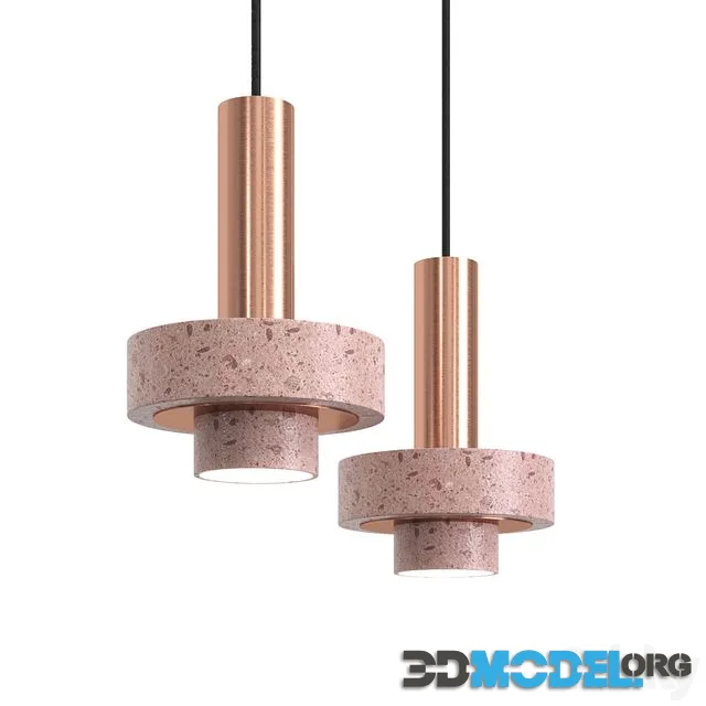 3D Model – Cantera Rosa and Copper Ambra Lighting Collection