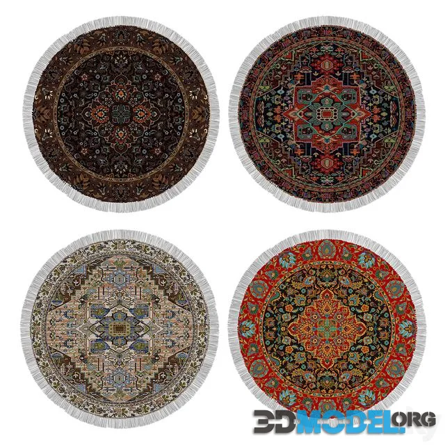 3D Model – Circle rug set