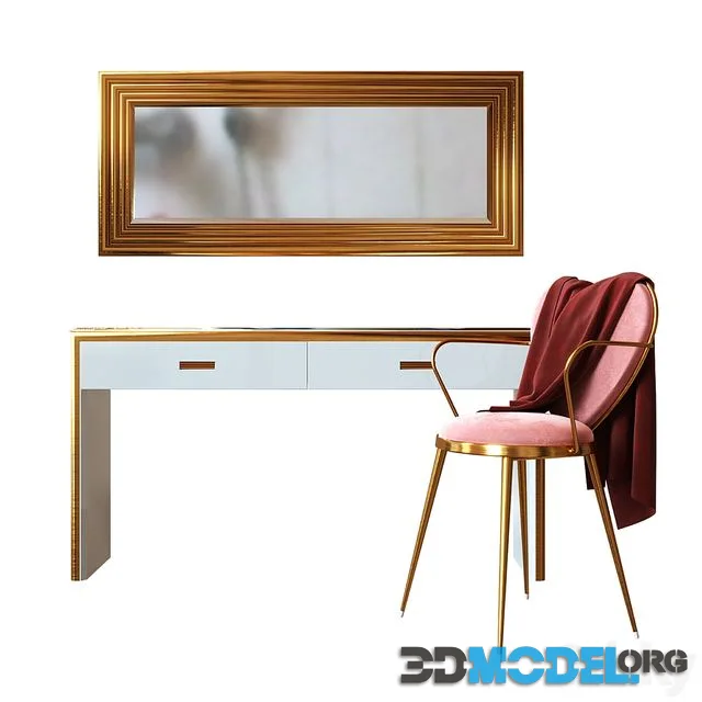 3D Model – Console onda rettangolo KD-6