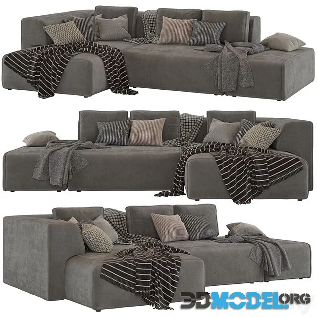 3D Model – Corner sofa Industrial Loft