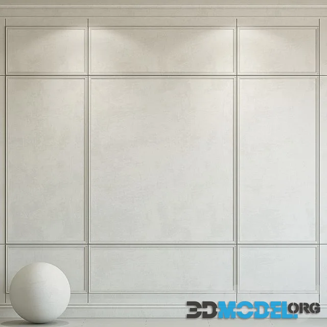 3D Model – Decorative Plaster with Molding 168