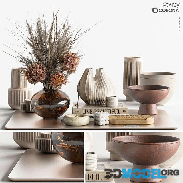 3D Model – Decorative set-036