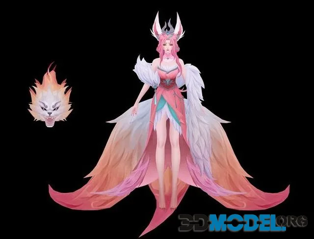 3D Model – Demon Fox (PBR)