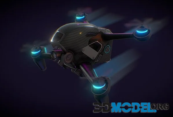 3D Model – DJI FVP SDC PERFORMANCE EDITION (PBR)