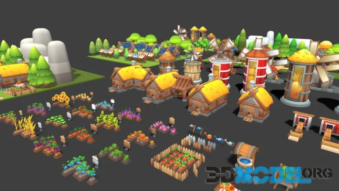 3D Model – Farm Pack 2 (PBR)