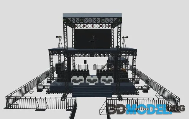 3D Model – FOH DOUBLE DECK VIP (PBR)