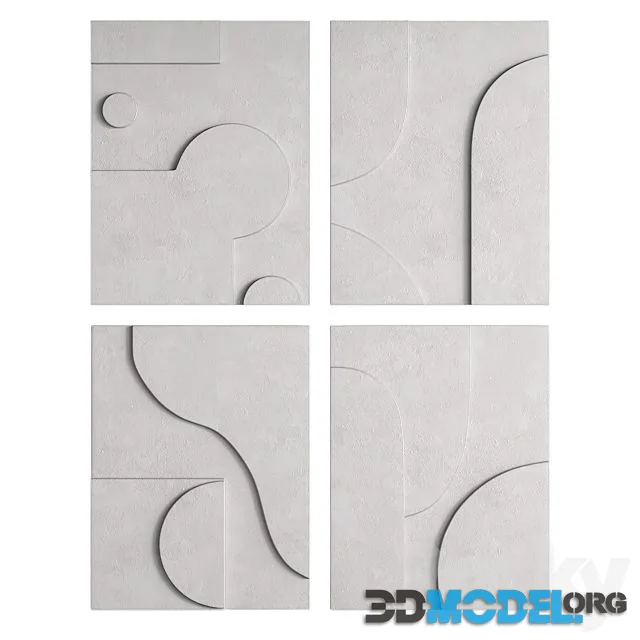 3D Model – Gypsum Panel 1