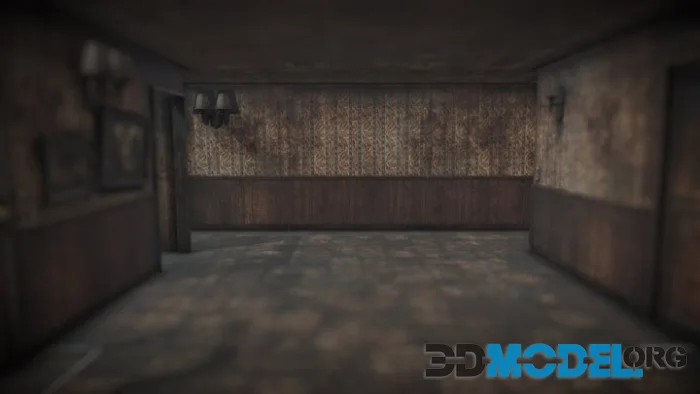 3D Model – Horror Corridor For Game Developers (PBR)