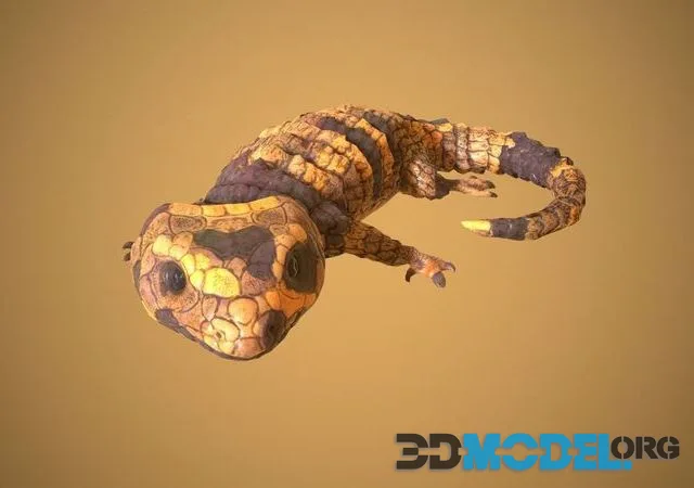 3D Model – Lizard Low-poly (PBR)