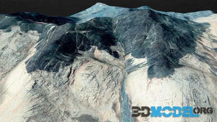3D Model – Mount Sinai In Arabia Jabal Maqla Al Lawz (PBR)