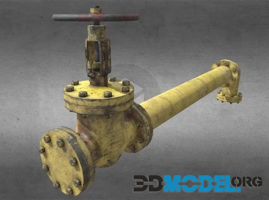 3D Model – PBR Valve And Pipe Kit (PBR)