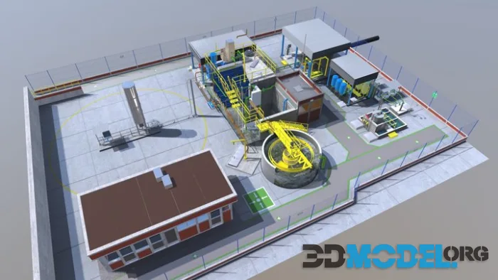 3D Model – Planta Tratamiento Aguas Residuales FES Acatlán (PBR)
