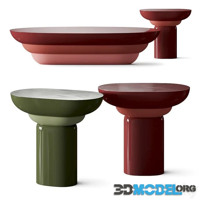3D Model – Popus Editions Babka Coffee Tables