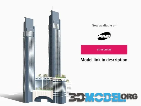 3D Model – Sumou Towers Saudi Arabia Jeddah (PBR)