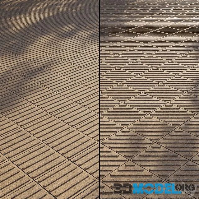 3D Model – Tactile tiles Type 1 Set 3