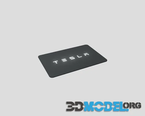 3D Model – Tesla Key Card (PBR)