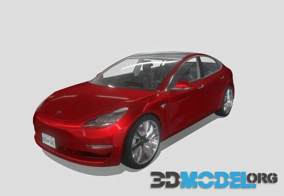3D Model – Tesla M3 Model (PBR)