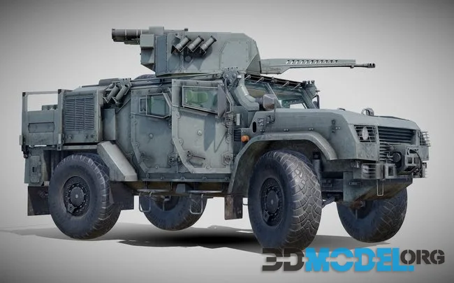 3D Model – TITAN Russian Armored Car (PBR)
