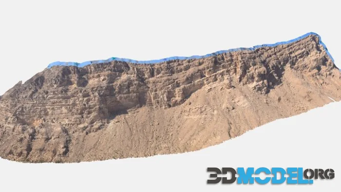 3D Model – Wadi Dank Near Fida, Oman (PBR)