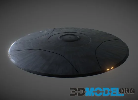 3D Model – Alien Spaceship Flying Saucer (PBR)