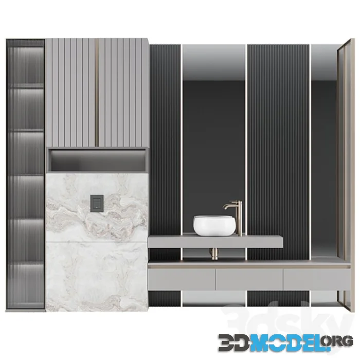 3D Model – Bathroom Console N17