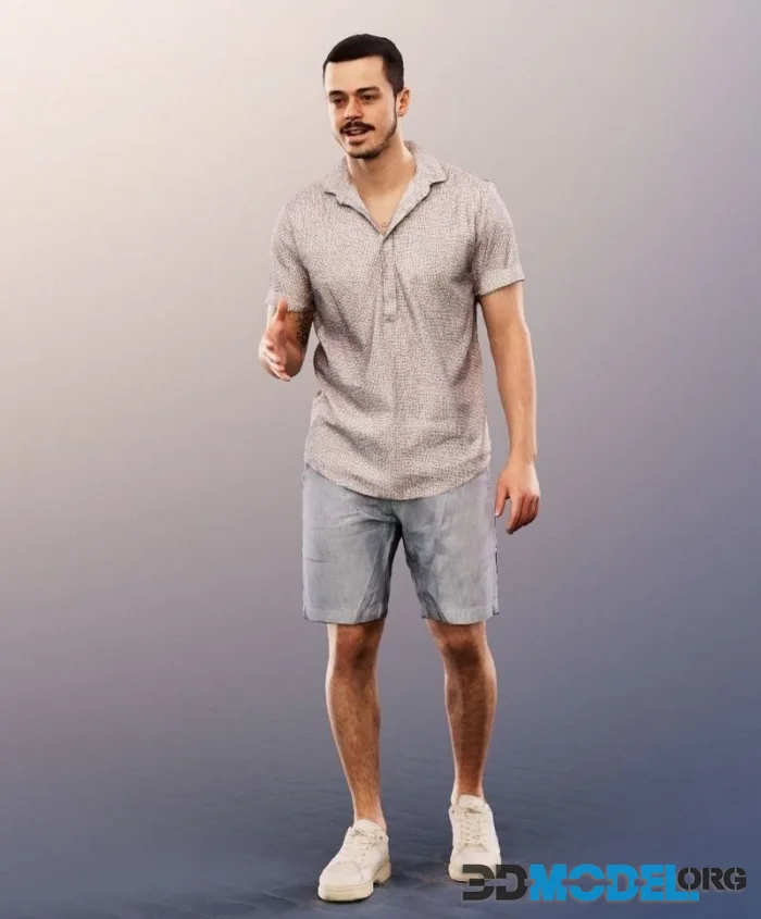 3D Model – Casual Man Hand Shake (PBR)