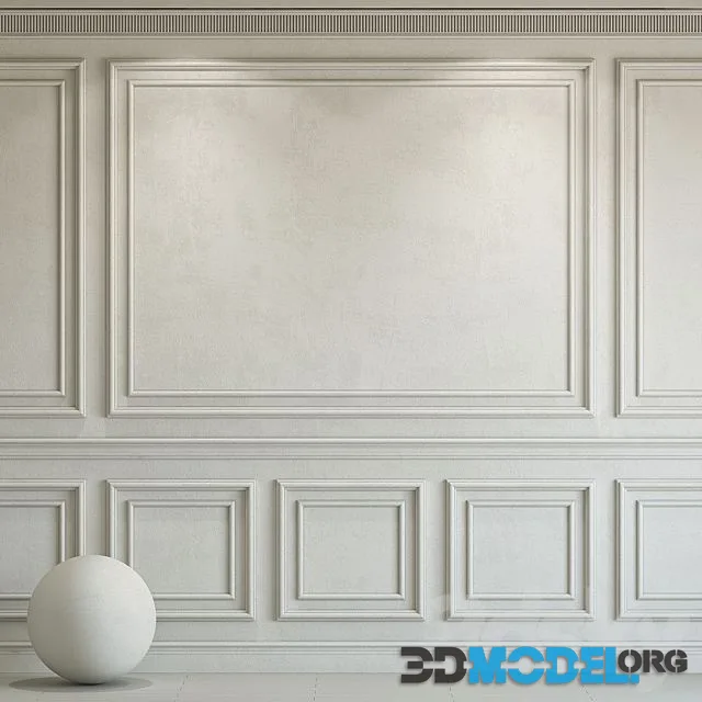 3D Model – Decorative Plaster with Molding 215