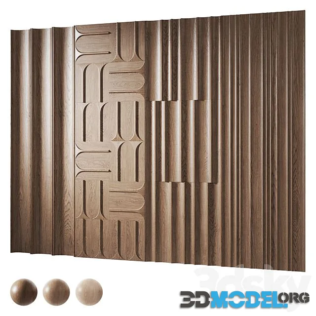 3D Model – Decorative Wood Panels 1